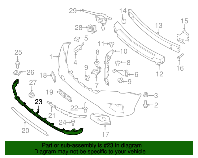 96015-9PF0A - Spoiler - 2017-2020 Nissan Pathfinder | Nissan OEM Parts ...