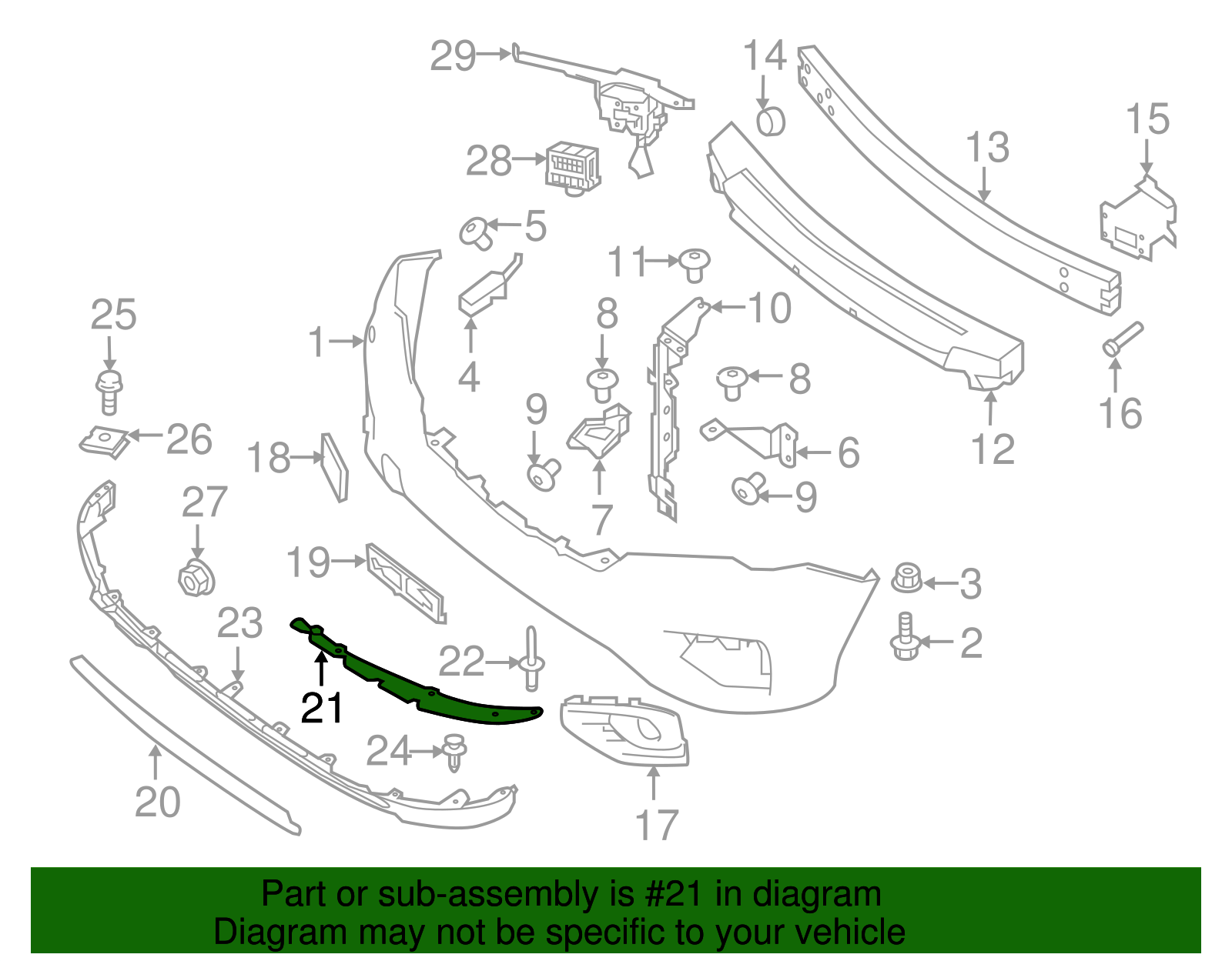 2017-2020 Nissan Pathfinder Lower Deflector 96013-9PF0A | Bill Kay ...