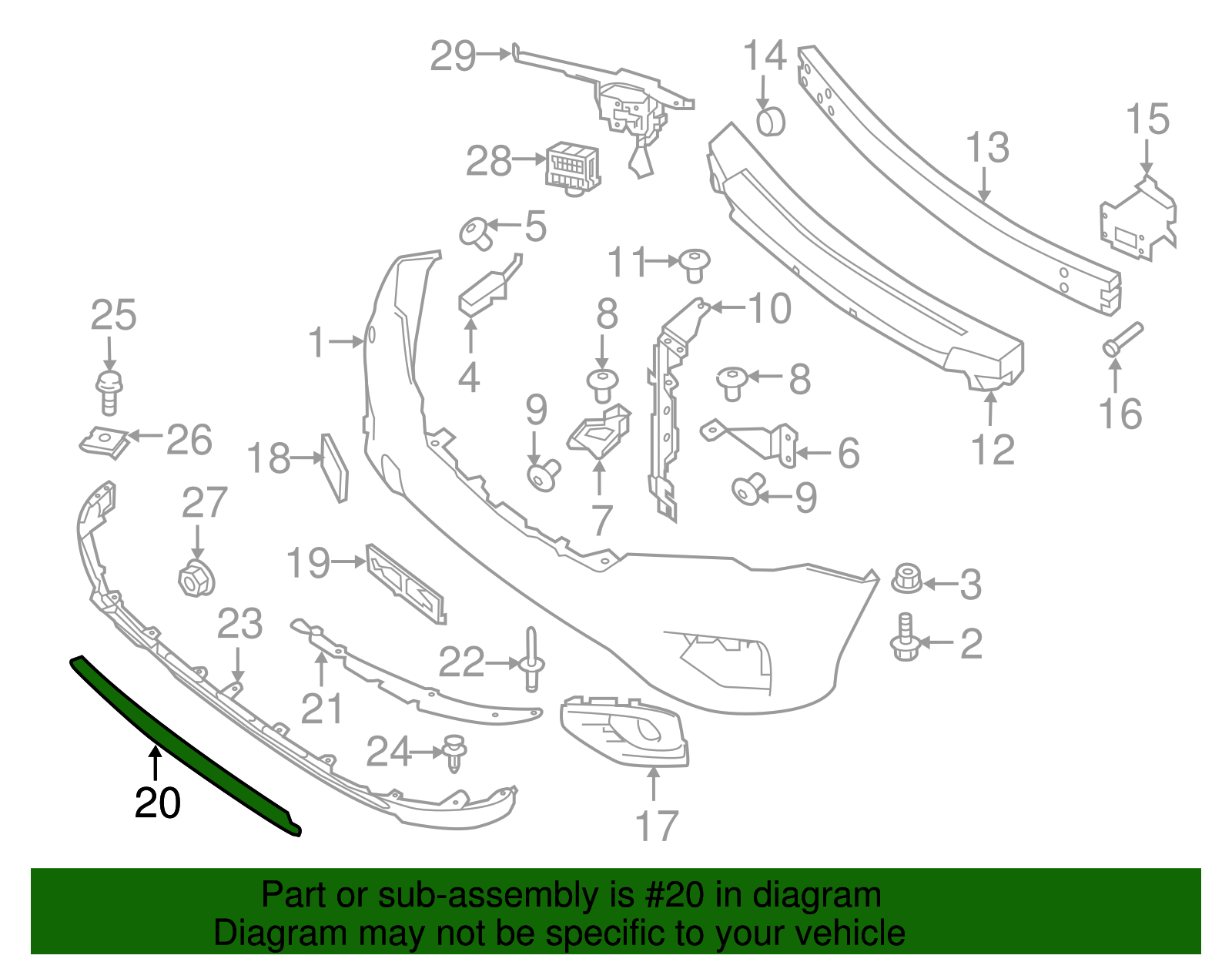 2017-2020 Nissan Pathfinder Lower Molding 62076-9PF0A | My Nissan Part