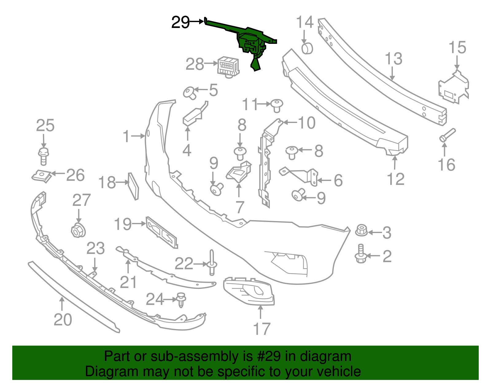 2017-2020 Nissan Pathfinder Mount Bracket 28452-6KA1A | OEM Parts Online
