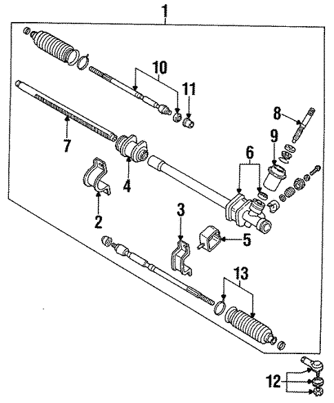 Steering Gear & Linkage for 1992 Mazda 323 | Mazda-Parts