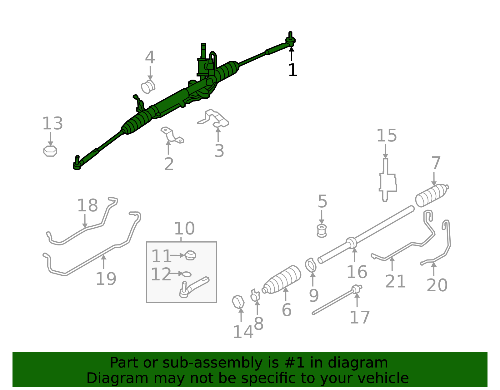 34110VA121 - Steering Gear 2015-2017 Subaru WRX STI | Subaru Direct ...