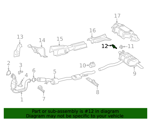 247-492-04-00 - Muffler & Pipe Bracket 2019-2021 Mercedes-Benz ...