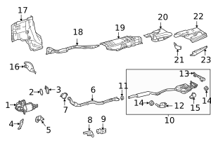 223-490-55-02 - Muffler 2021-2023 Mercedes-Benz | Mercedes-Benz USA Parts