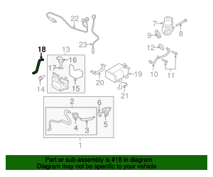 2006-2013 Mazda PCV Hose L3K9-13-895 | TascaParts.com