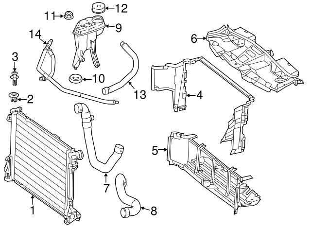 172-505-04-30 - Upper Baffle 2012-2016 Mercedes-Benz SLK 55 AMG ...