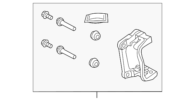 Genuine OEM Caliper Support Part# LR084121 Fits 2017-2024 Land Rover ...