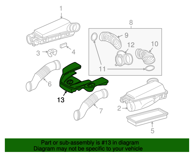 2003-2008 Mercedes-Benz Engine Cover 113-010-09-67 | AutoNationParts.com