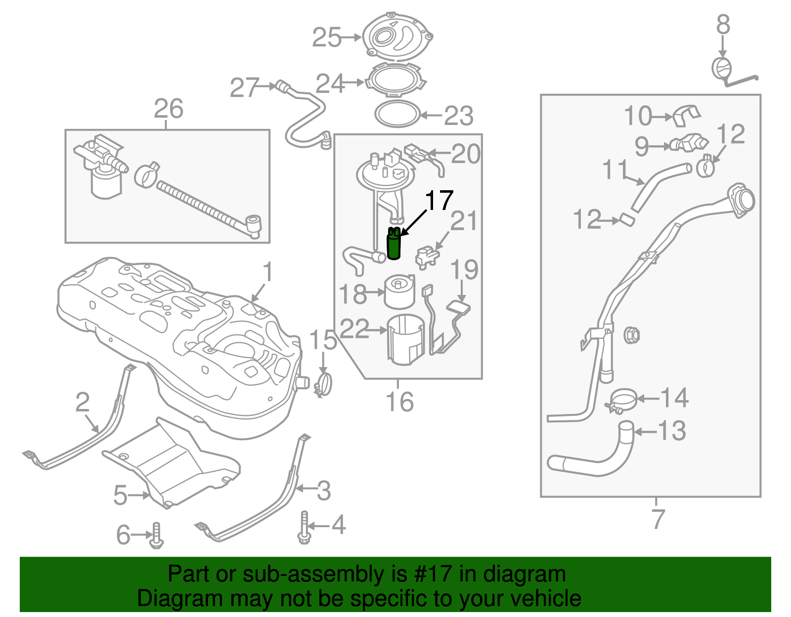 31111-2W050 - Fuel Pump 2014-2016 Kia Sportage | Kia.Parts Store