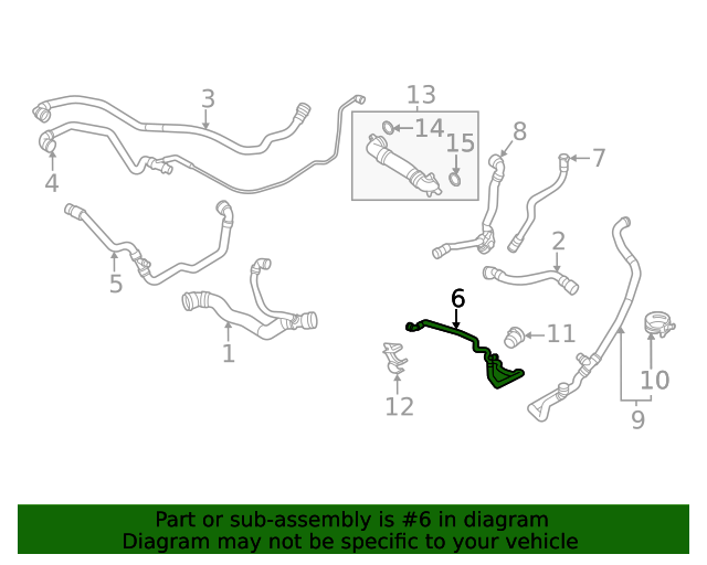 Genuine BMW 17-12-5-A4E-424 | Reservoir Hose | FREE Shipping on Most ...