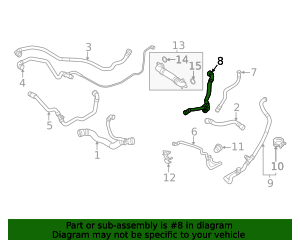 Genuine BMW 17-12-9-894-784 | Connector Hose | FREE Shipping on Most ...