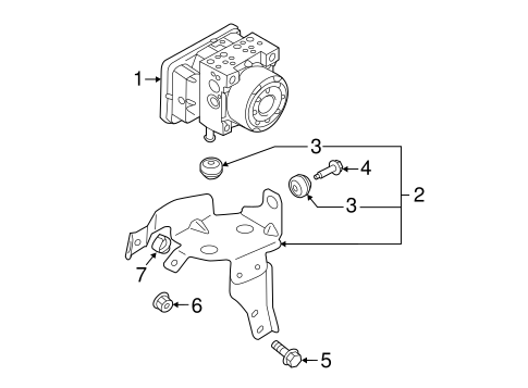 ABS Components for 2018 Mitsubishi Outlander PHEV | Mitsubishi Direct Parts