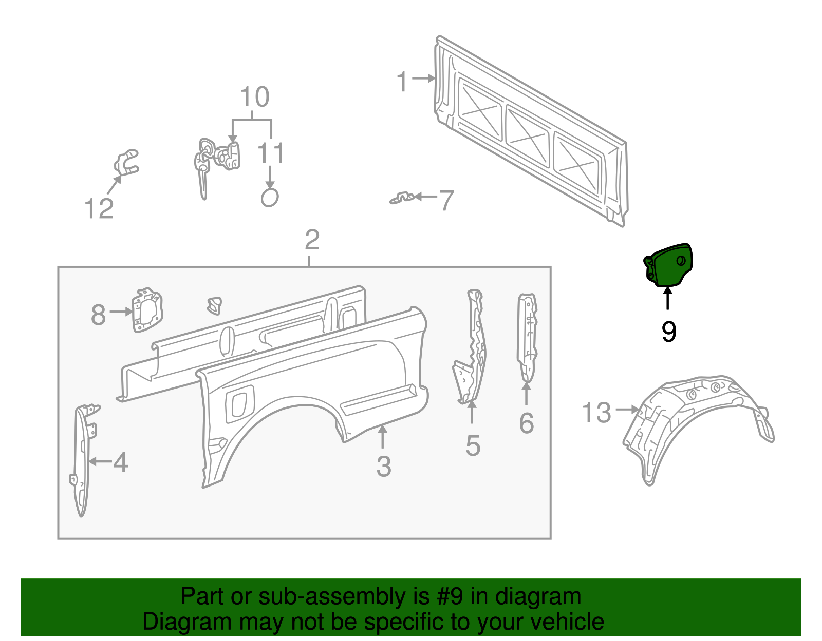 77305-04040 - 2001-2004 Toyota Tacoma - Fuel Filler Door | Discount ...