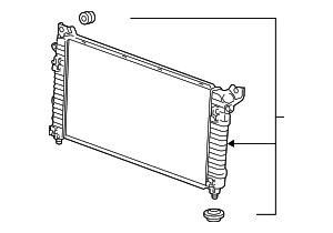 2016-2020 GM Radiator 84208890 | GMPartsDirect.com