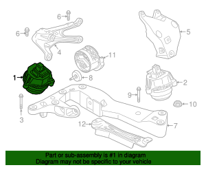 22116860496 - 2017-2024 BMW Mount (22-11-6-860-496) | BMW of South ...