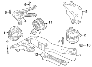 22-11-6-860-495 - Engine Mount 2017-2024 BMW | AutoNationParts.com