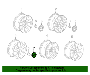 2014-2024 Chevrolet Wheel Center Cap, Bright Aluminum 20942002 GM ...