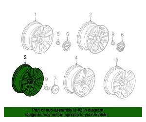 2014-2020 Chevrolet 20x9-Inch Aluminum Wheel 20937764 GM ...