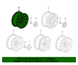 2014-2020 Chevrolet 20x9-Inch Aluminum Wheel 20937762 | Courtesy Parts