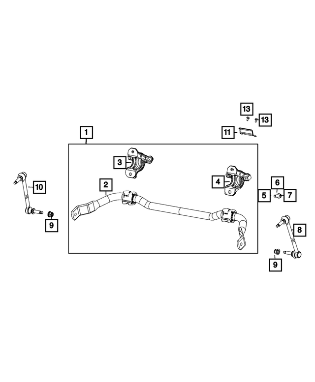 MOPAR STABILIZER BAR BRACKET - 68525226AA - 68525226AA | Mopar Online Parts