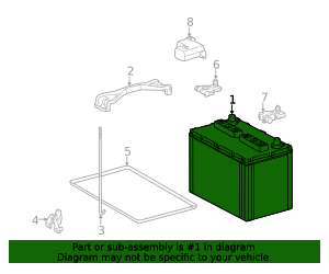 28800-54020 - Vehicle Battery - 2006-2023 Toyota | OEM Genuine Toyota Parts
