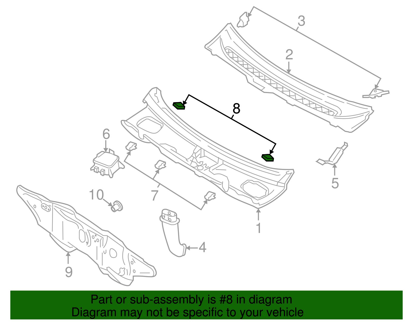 -377977-S - Rear Body Panel Plug 2005-2019 Ford | Group 1 Auto Parts