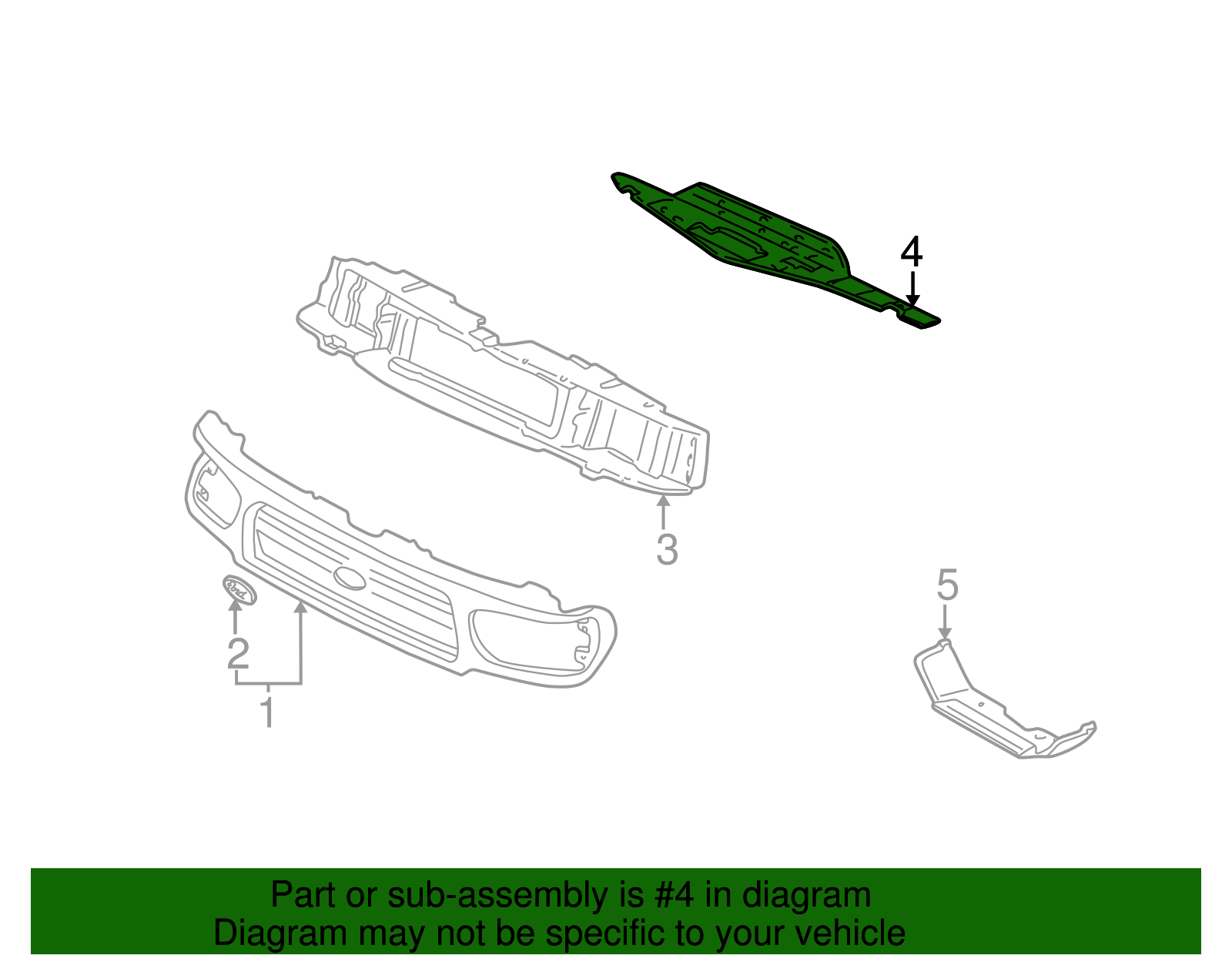 1998-2001 Ford Explorer Sight Shield XL2Z-8C291-AA | Miracle Ford Parts