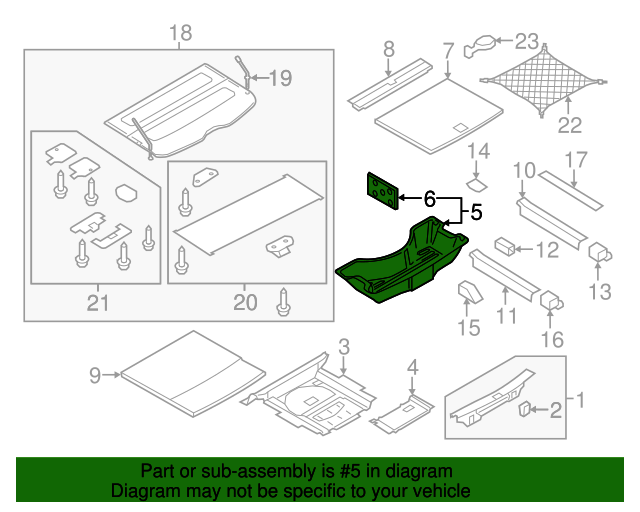 8R0-864-106-F-01C - Trunk Floor Storage Box 2009-2017 Audi ...