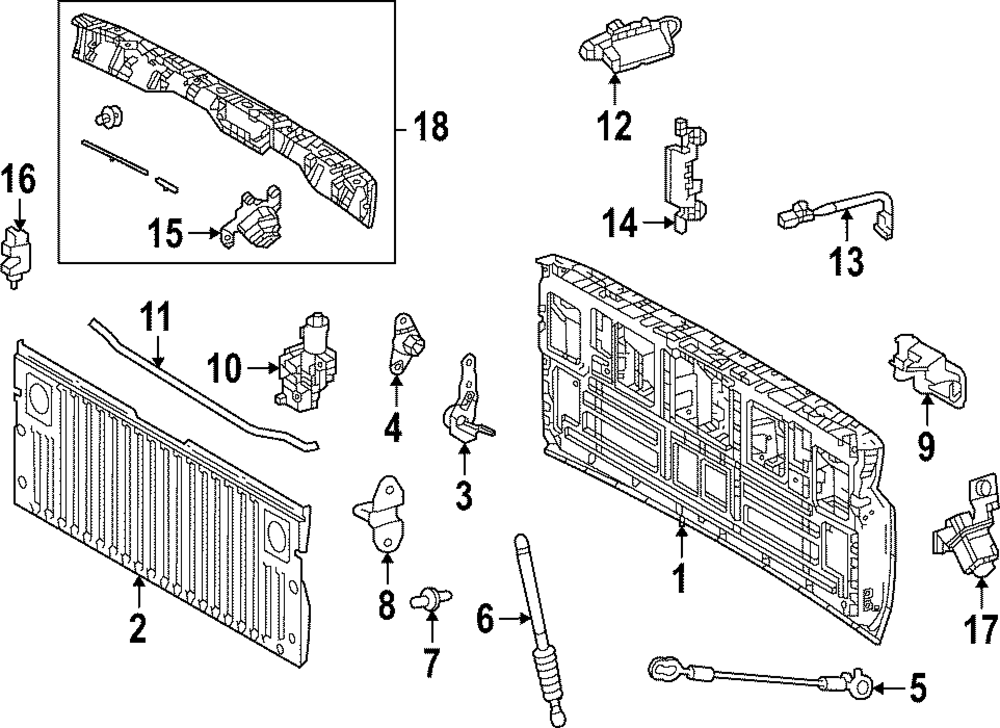 2022-2024 Toyota Tundra Actuator Assembly 69150-0C030 | Toyota Parts Center