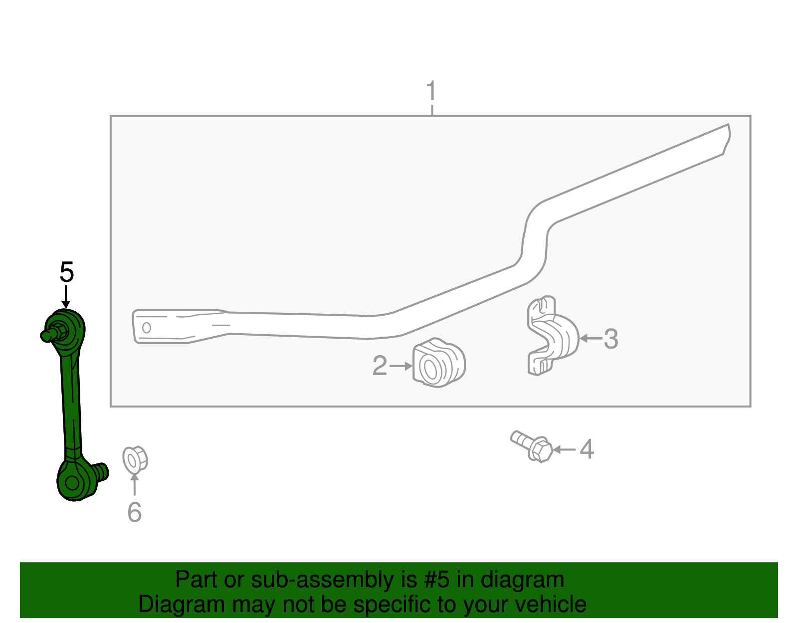 2018-2025 GM Rear Stabilizer Shaft Link 84882373 GM | GMPartsDirect.com
