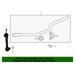 2018-2025 GM Rear Stabilizer Shaft Link 84882373 GM | GMPartsDirect.com
