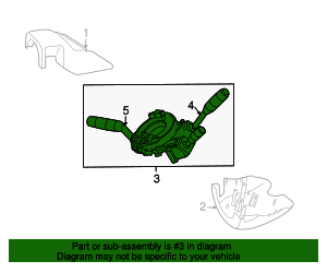 2010-2013 Land Rover Range Rover Multi-Function Switch LR016973 ...