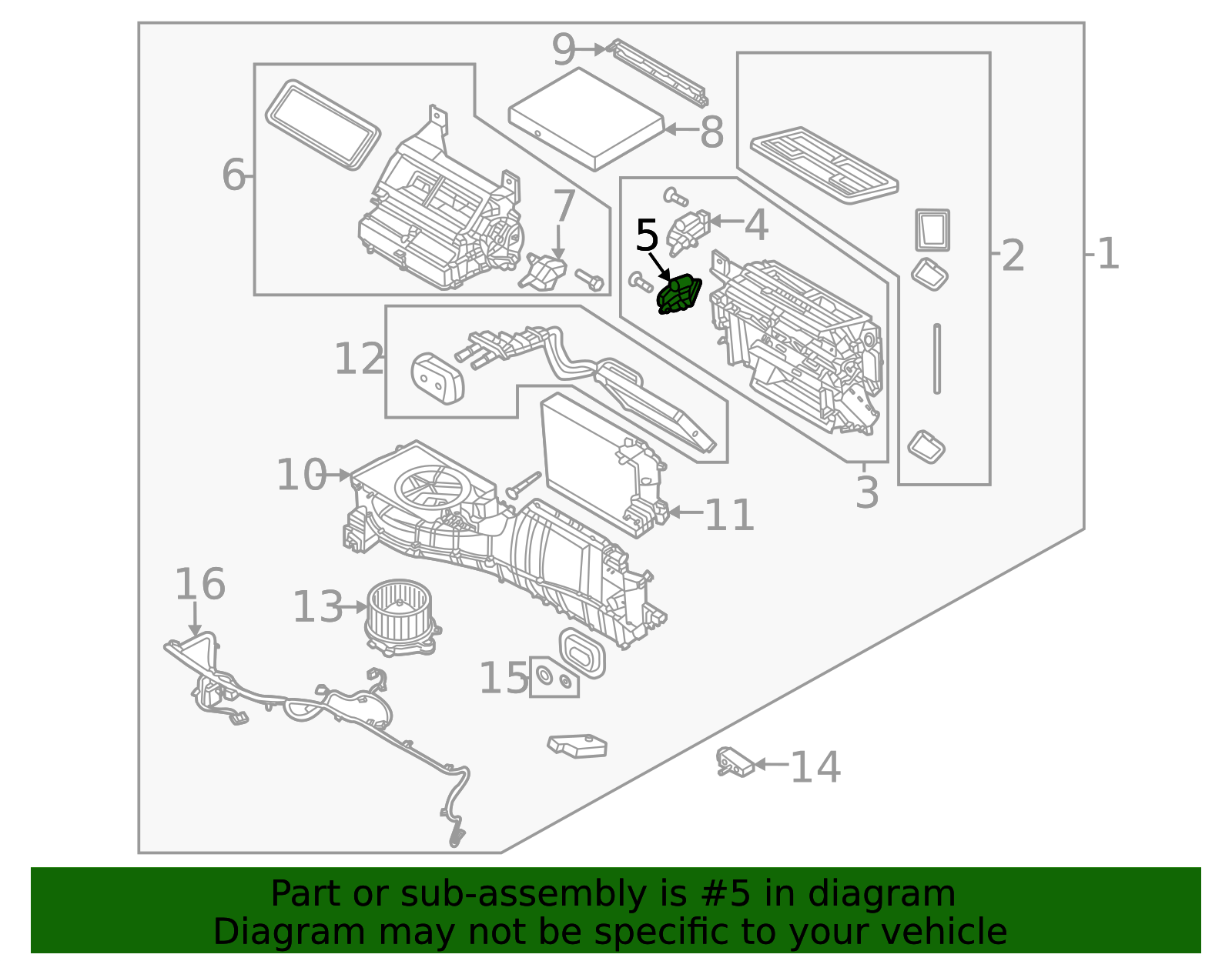 Genuine OEM Ford Part - HVAC Floor Mode Door Actuator MB3Z-19E616-G ...