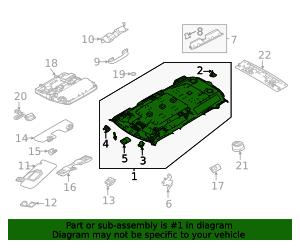 LR179068 - Headliner - 2020 Land Rover Defender 110 | Land Rover Lake Bluff