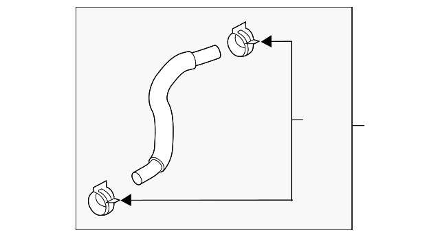 Hyundai - 25415-D2000 - Hose Assembly Radaator Lower - 2017-2022 ...