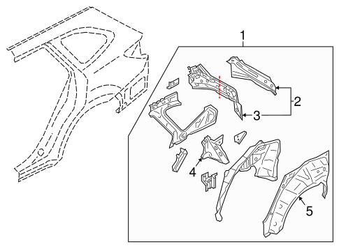 Inner Structure for 2018 Subaru Outback | Subaru Parts Store