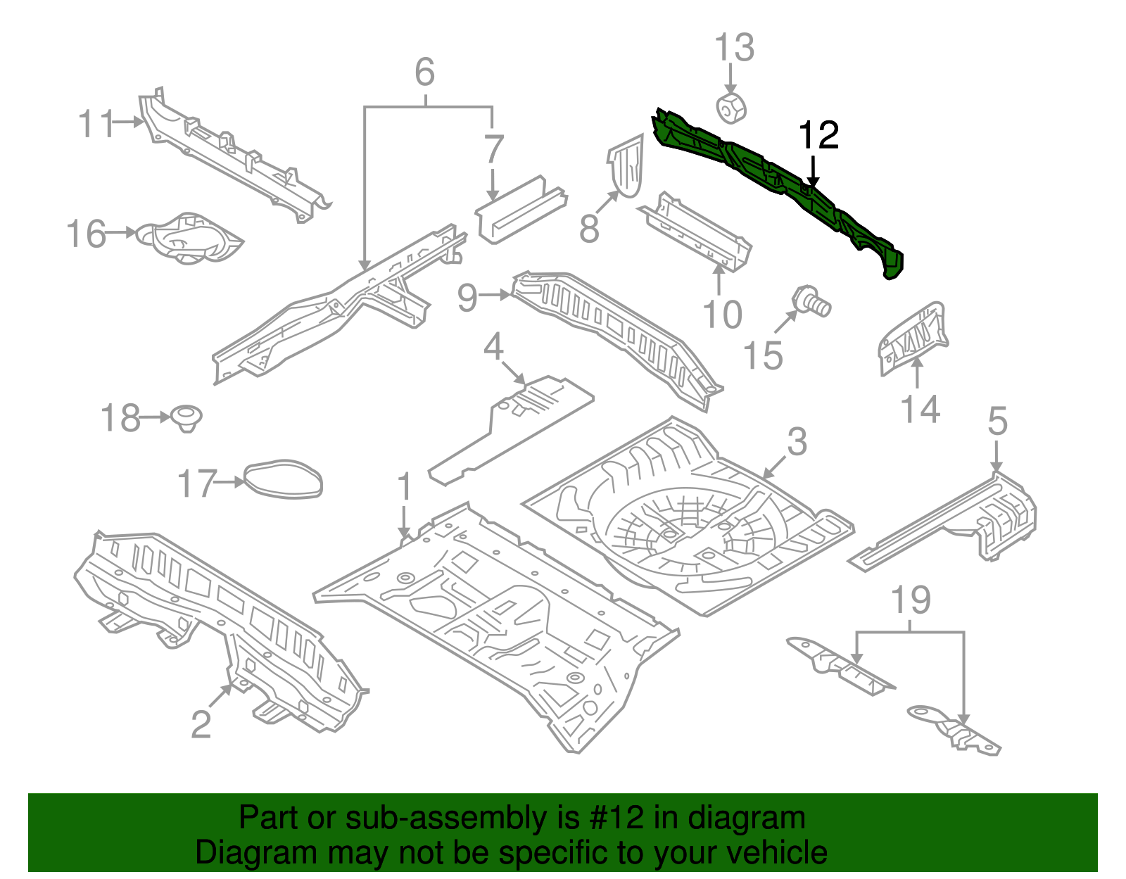 74798-JM00A - Rear Shield 2008-2015 Nissan | Nissan Parts & Accessories ...