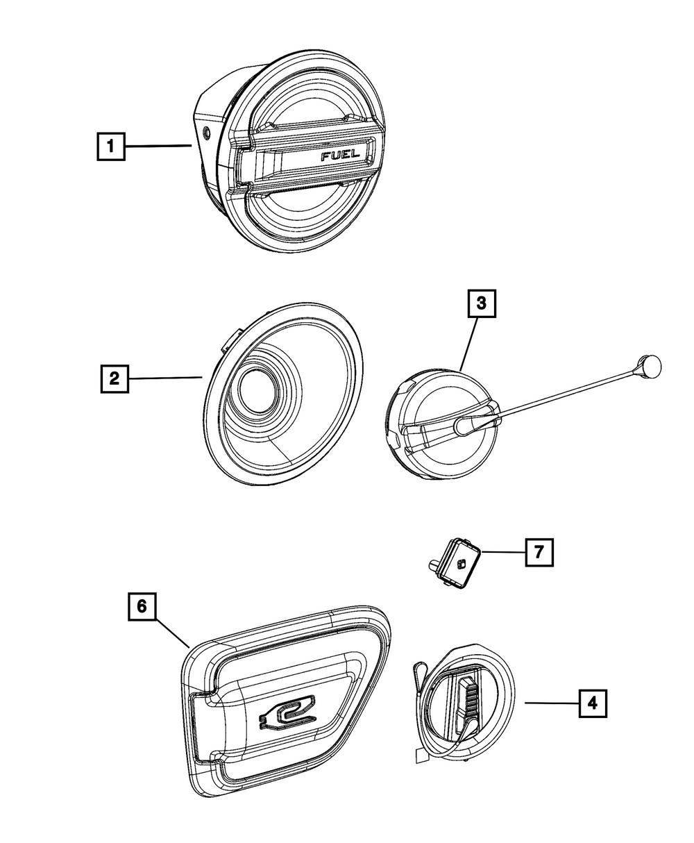 2021-2025 Jeep Wrangler Charge Port Housing Housing 68467793AD | Mopar ...