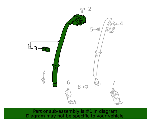 2024 Chevrolet Trailblazer Outer Belt Assembly 42814458 | Capital ...