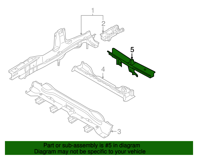 G5640-5AAMA - Cross-Member 2015-2020 Nissan Murano | Nissan Parts ...