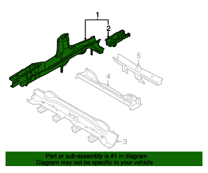 G5511-5AAMA - Rear Rail Assembly 2015-2018 Nissan Murano | Nissan Parts ...