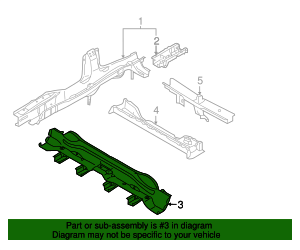 2015-2020 Nissan Murano Cross-Member G5630-5AAMA | TascaParts.com