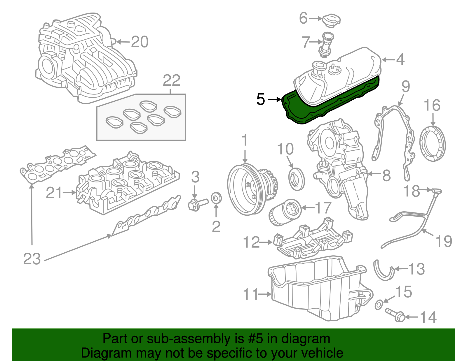 2004-2008 Ford Valve Cover Gasket 5L3Z-6584-AA | Retail Performance ...