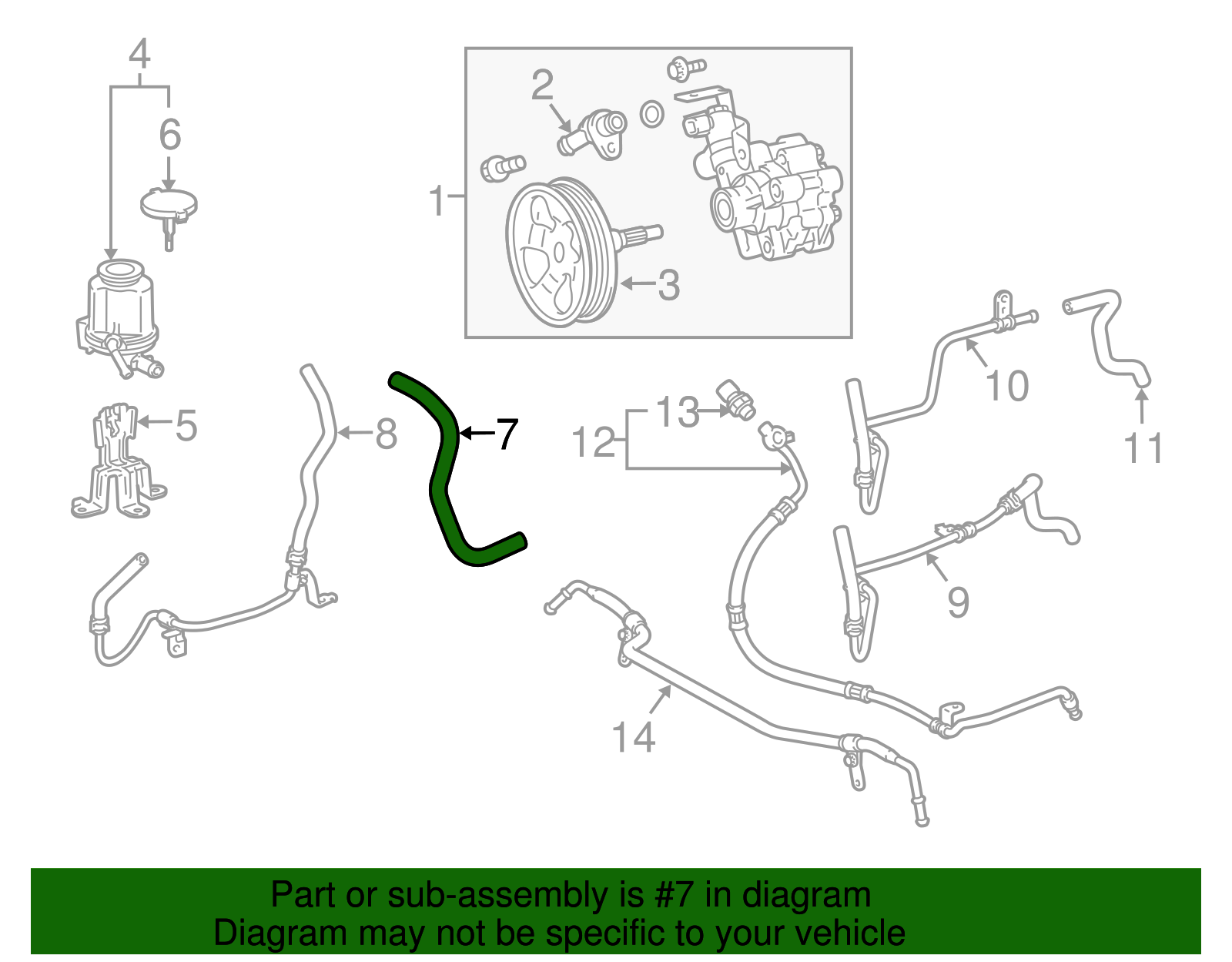 2010-2024 Toyota Reservoir Hose 44348-60430 | Retail Performance Auto Parts