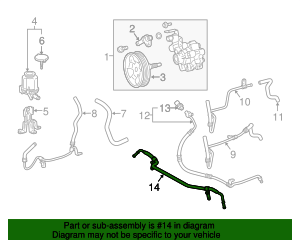 44420-60501 - Power Steering Cooler Tube - 2010-2020 Toyota 4Runner ...