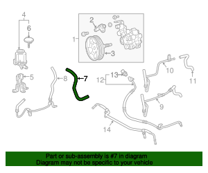 Toyota 2010-2023 Toyota Reservoir Hose 44348-60430 | Toyota Parts