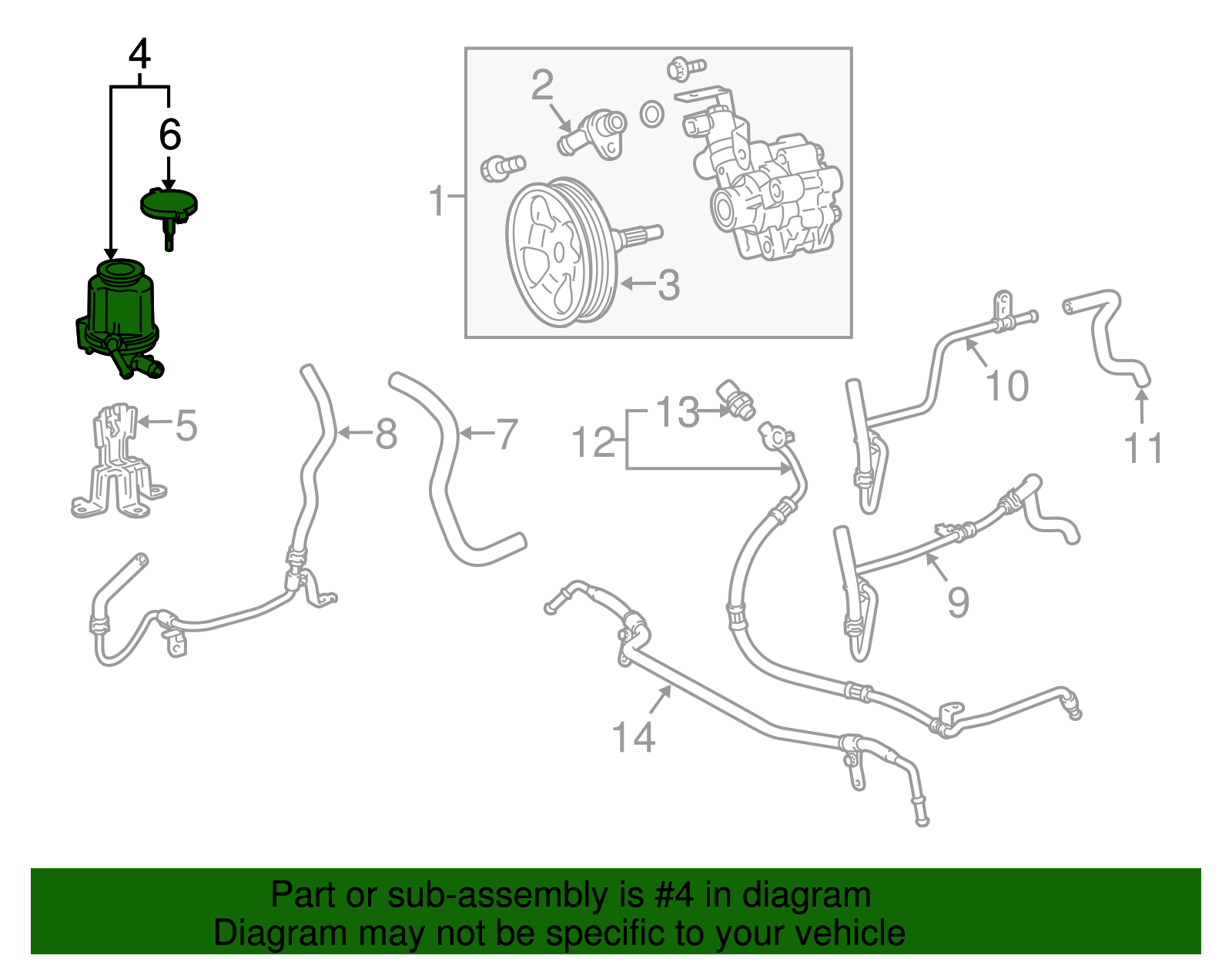 Genuine Toyota Reservoir part# 44360-60321 for 2010-2024 Toyota ...