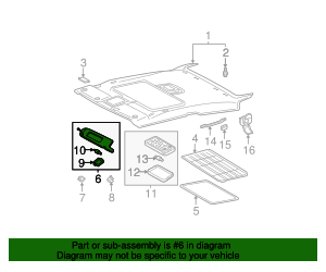 Toyota Sun-Visor 74310-AA272-B1 | Auto Parts