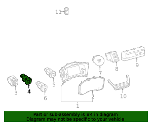 2023 Toyota Headlamp Switch 84153-16010 | Toyota Parts Center