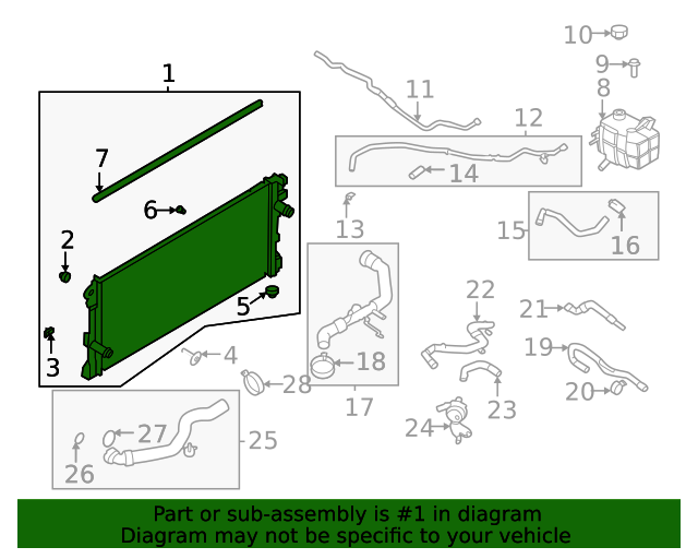 Original 2021-2024 Ford Radiator Assembly MB3Z-8005-A | Levittown Ford ...